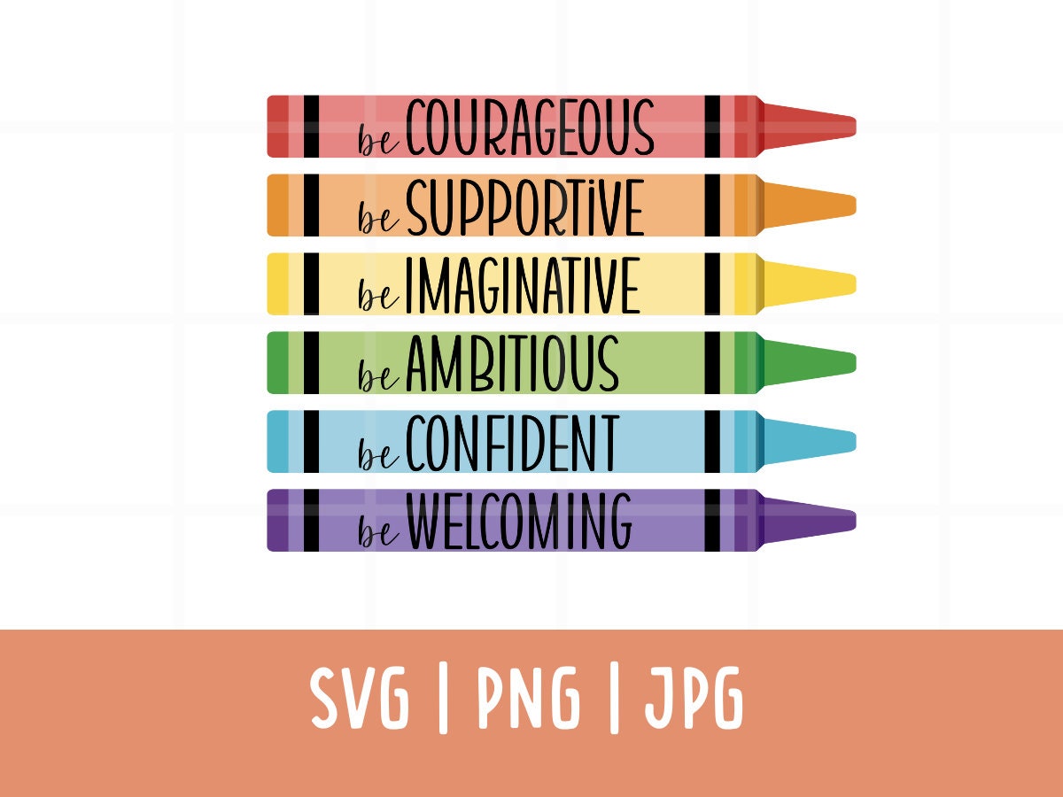 Crayon SVG | Elementary School SVG | Preschool SVG | Crayon Png | Fun ...