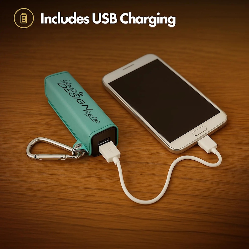 Custom Engraved Power Bank Keychain – Portable Charger With Logo, USB ...