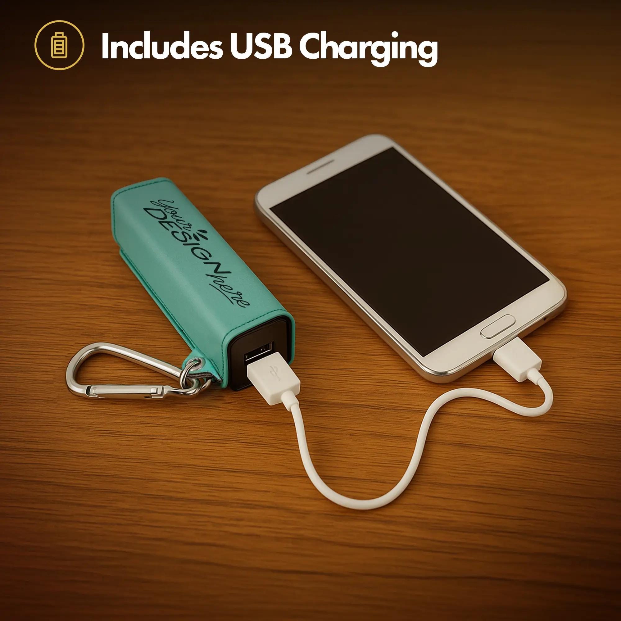 Custom Engraved Power Bank Keychain – Portable Charger With Logo, USB ...