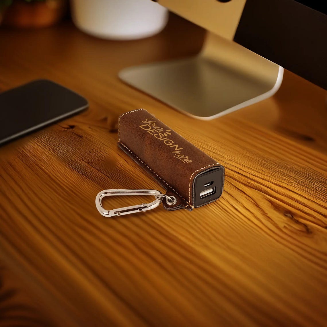 Custom Engraved Power Bank Keychain – Portable Charger With Logo, USB ...