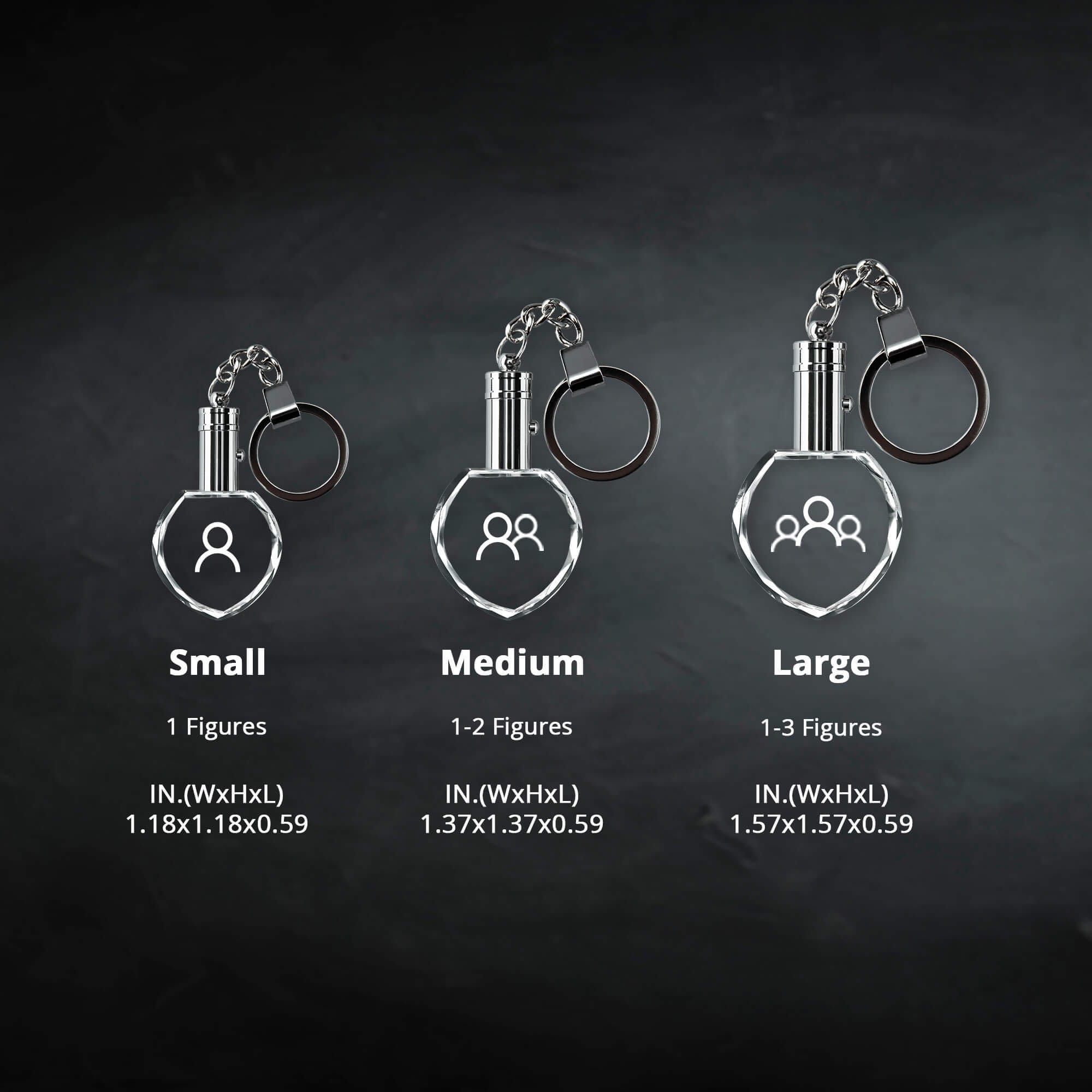 Custom Photo Keychain With LED Light, Personalized Gift, Gift for Her ...