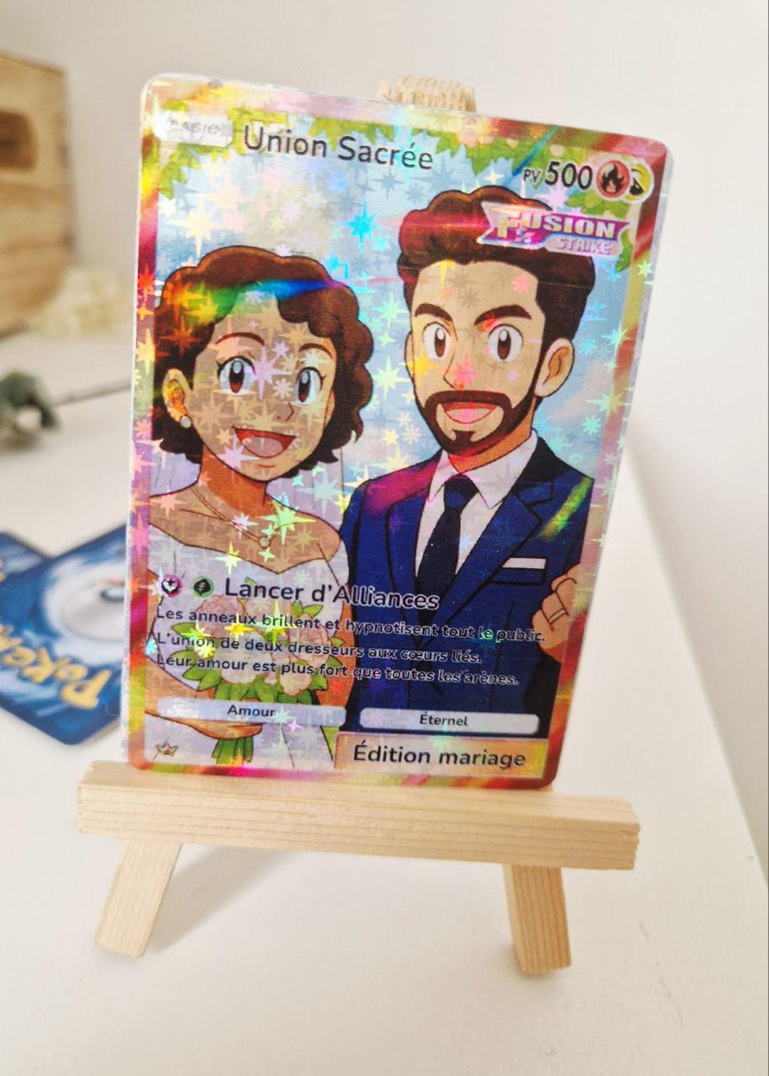 Personalized Pokémon-inspired Wedding Card With Photos | Gift for the ...
