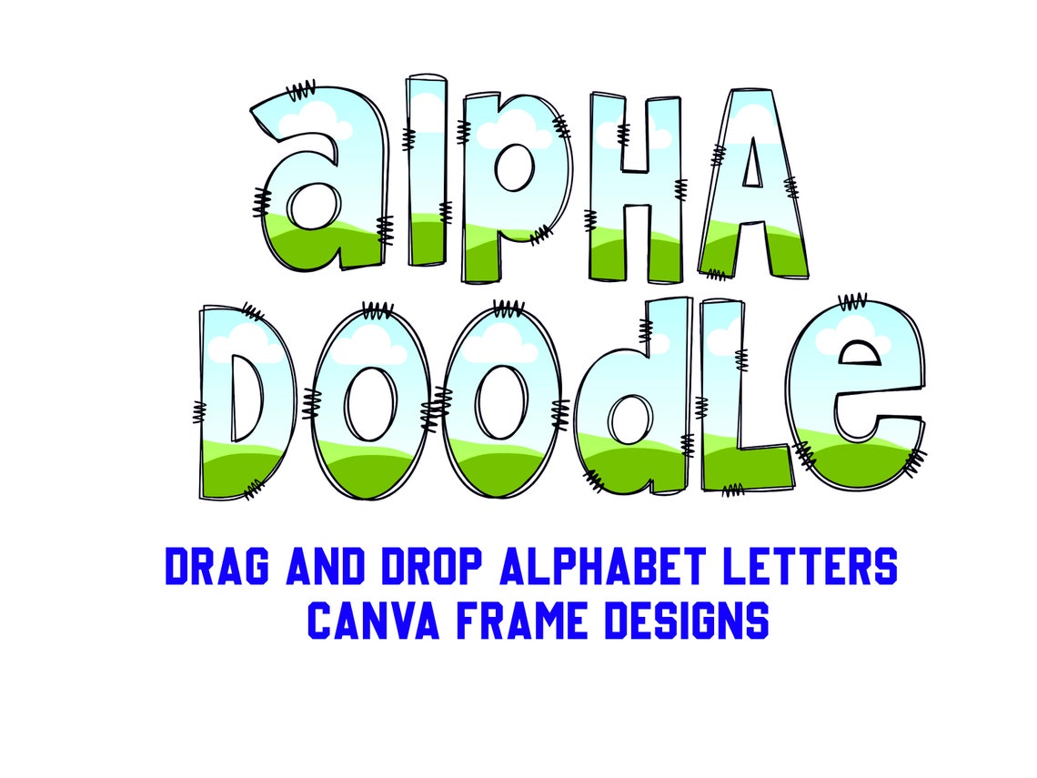 Doodle Alphabet Letters, Doodle Letters, Fill Your Own Doodle Letters ...