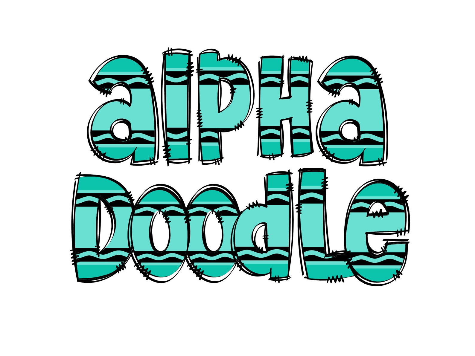 Crayon Doodle Letters Alphabet PNG Hand Drawn Upper and Lower Case ...