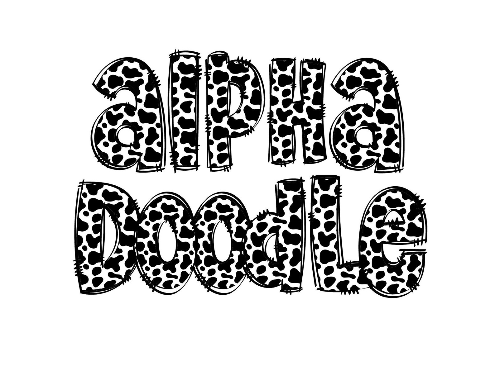 Dalmatian Alphabet Letters Png, Dalmatian Font PNG, Sublimation Design ...