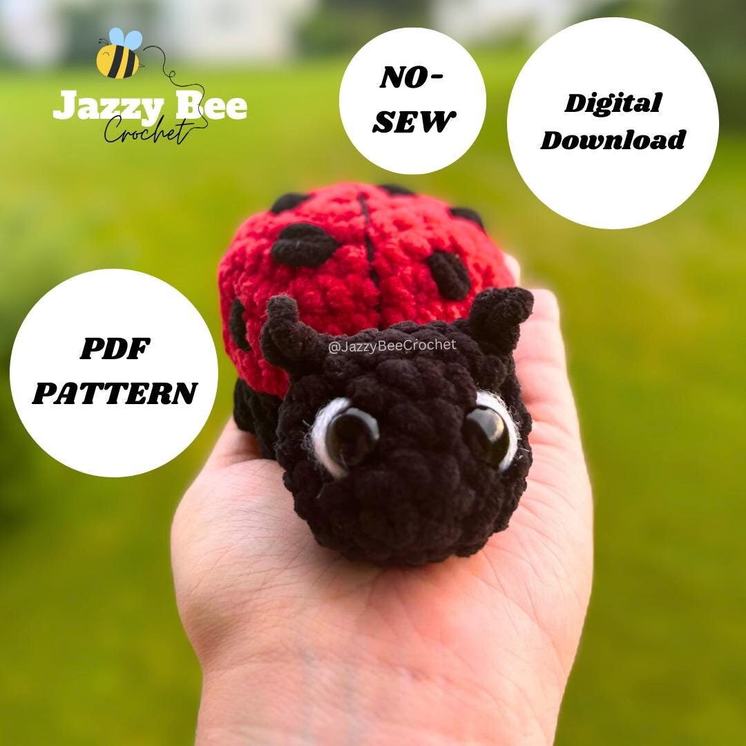NO SEW Lady Bug Amigurumi Pattern - Etsy