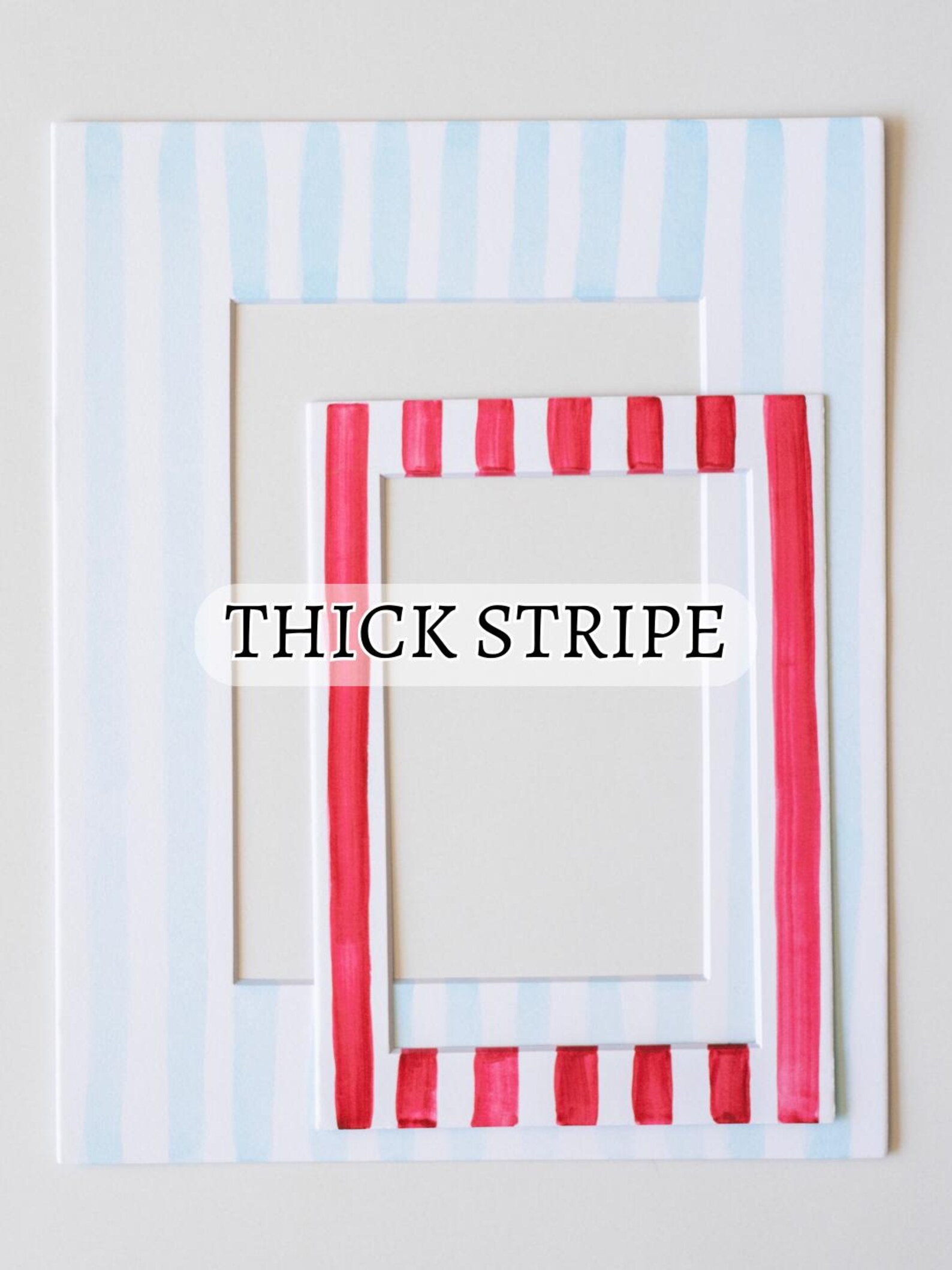 Custom Hand-painted 5x7 Mat for 4x6 Photo - Etsy