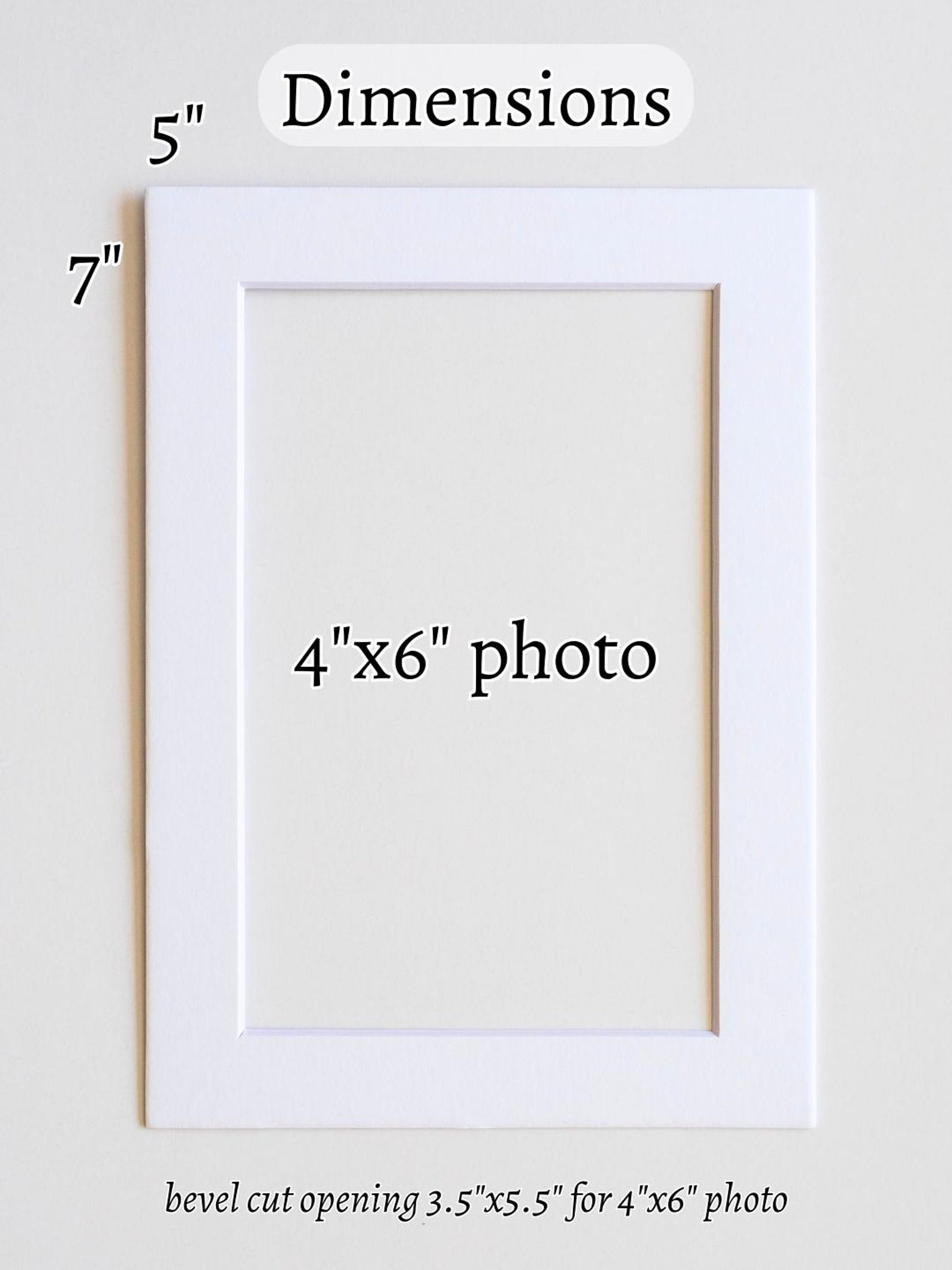 Custom Hand-painted 5x7 Mat for 4x6 Photo - Etsy
