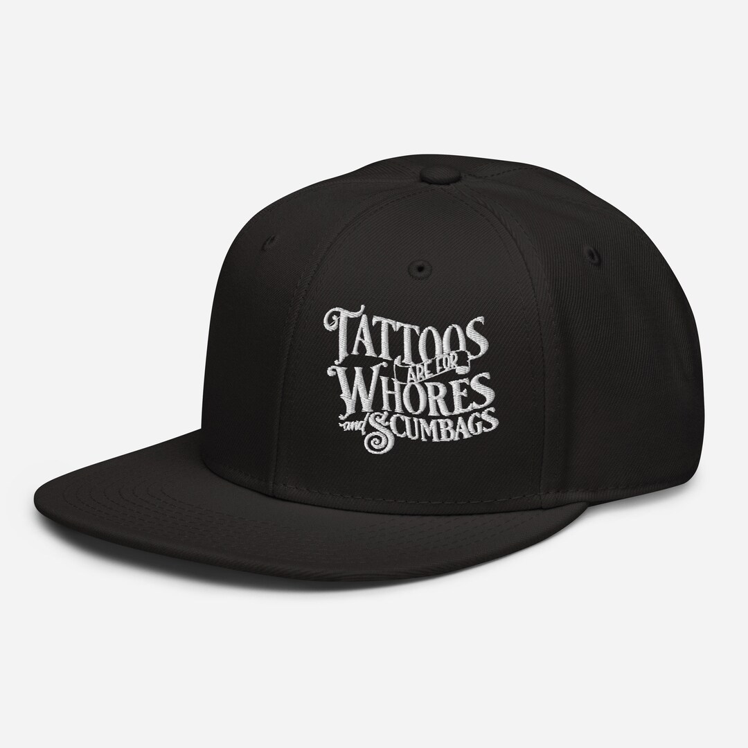 Snapback Hat Tattoos Are For Funny Hat - Etsy