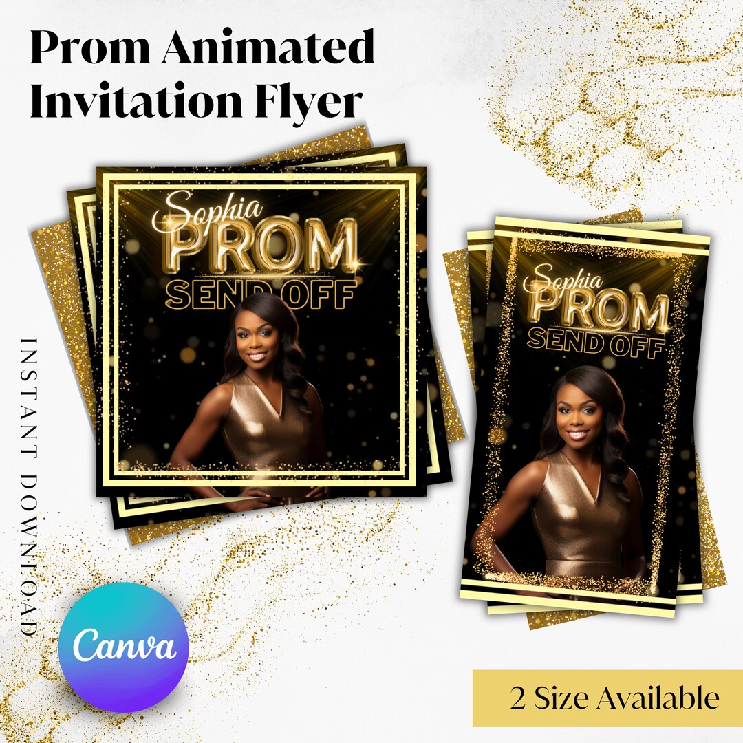 Prom Animated Invitation, Prom Send off Invitation, Prom Video ...