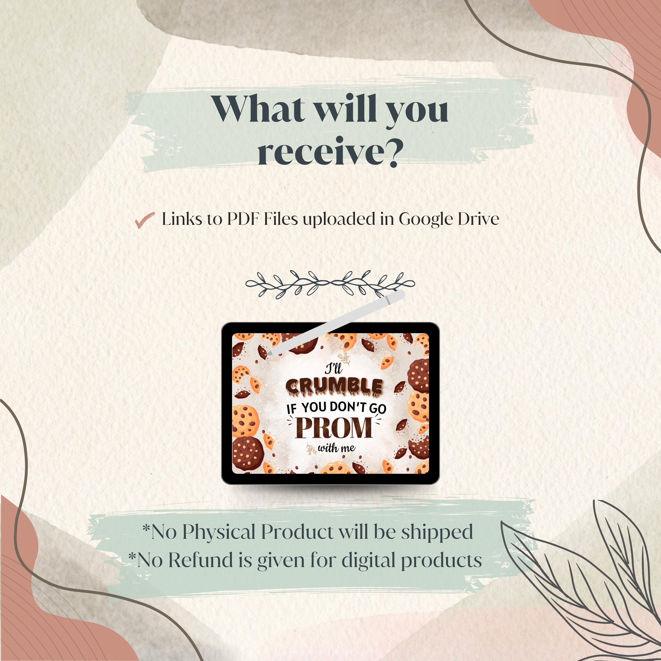 Cookies Promposal Sign, Crumble With You, School Date Sign, Promposal ...