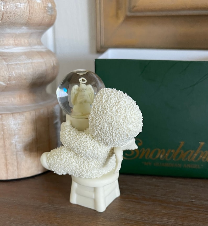 Retired Snowbabies 2002 my Guardian Angel Figurine - Etsy
