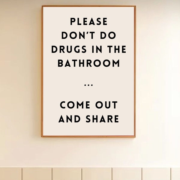 Dont Do Drugs Poster - Etsy