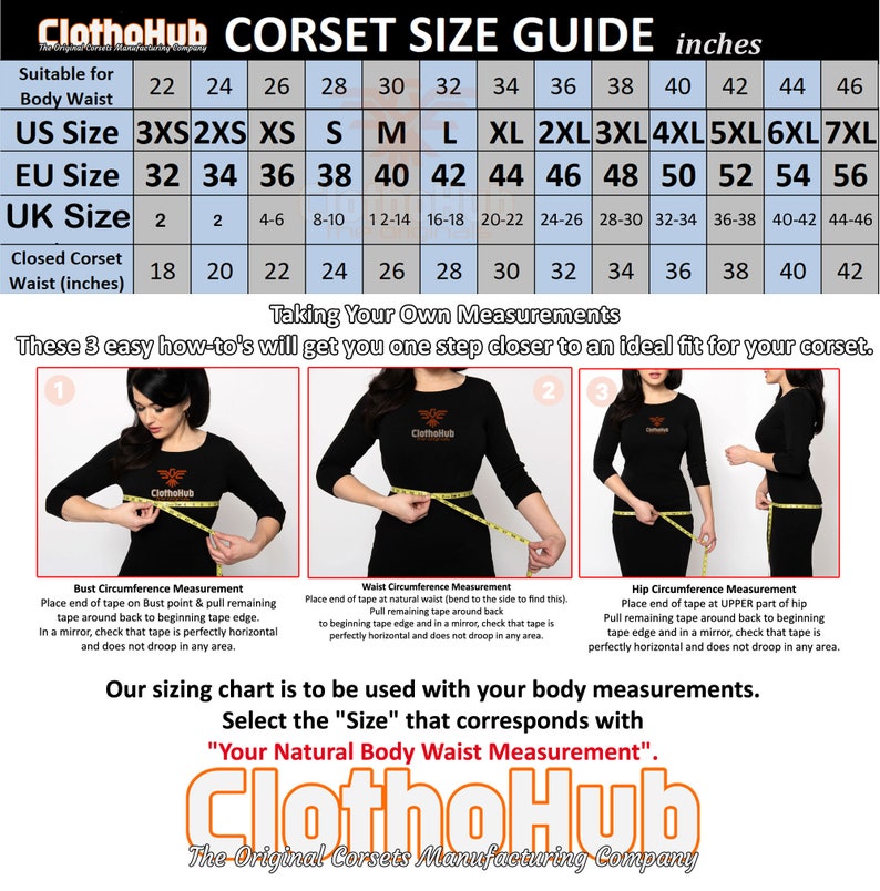 Underbust Corset: Steel Boned Waist Training Cincher Waspie Belt Shaper ...