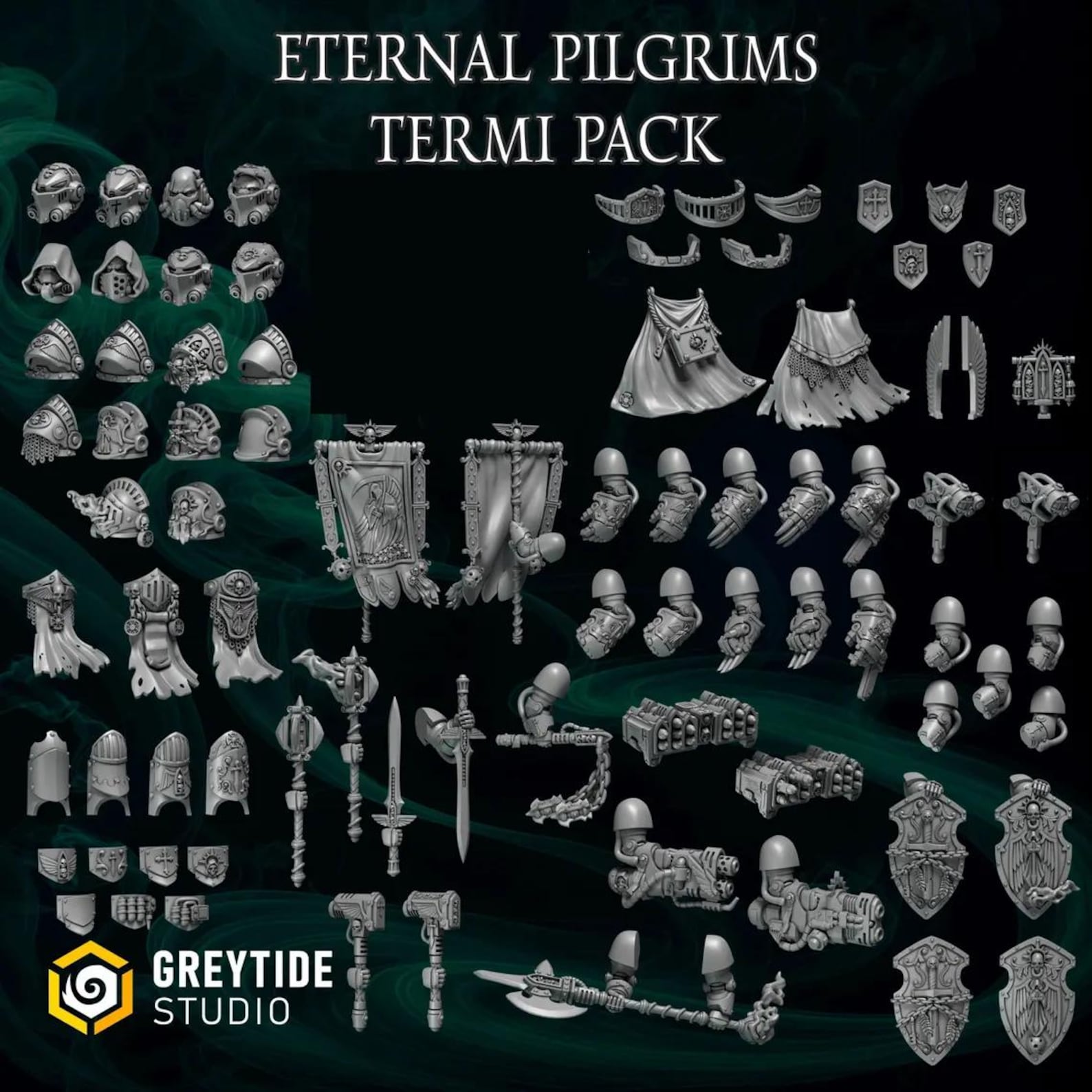 3d Printed Eternal Pilgrims Termi Pack Armor Upgrade Kitbash Bits Full ...