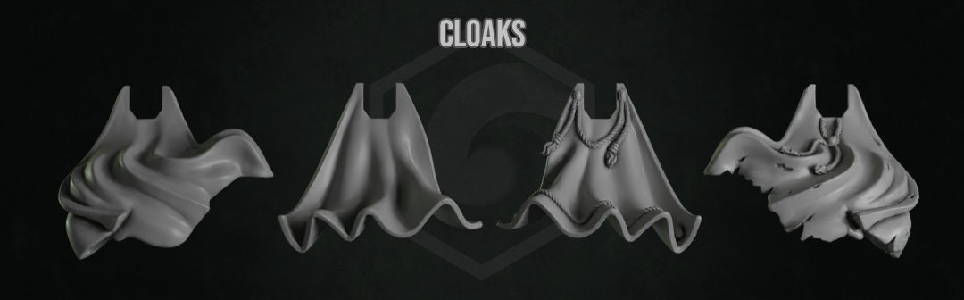 3d Printed Cloaks X5 Eternal Pilgrims Cape Bits Prime Cloak Upgrade ...