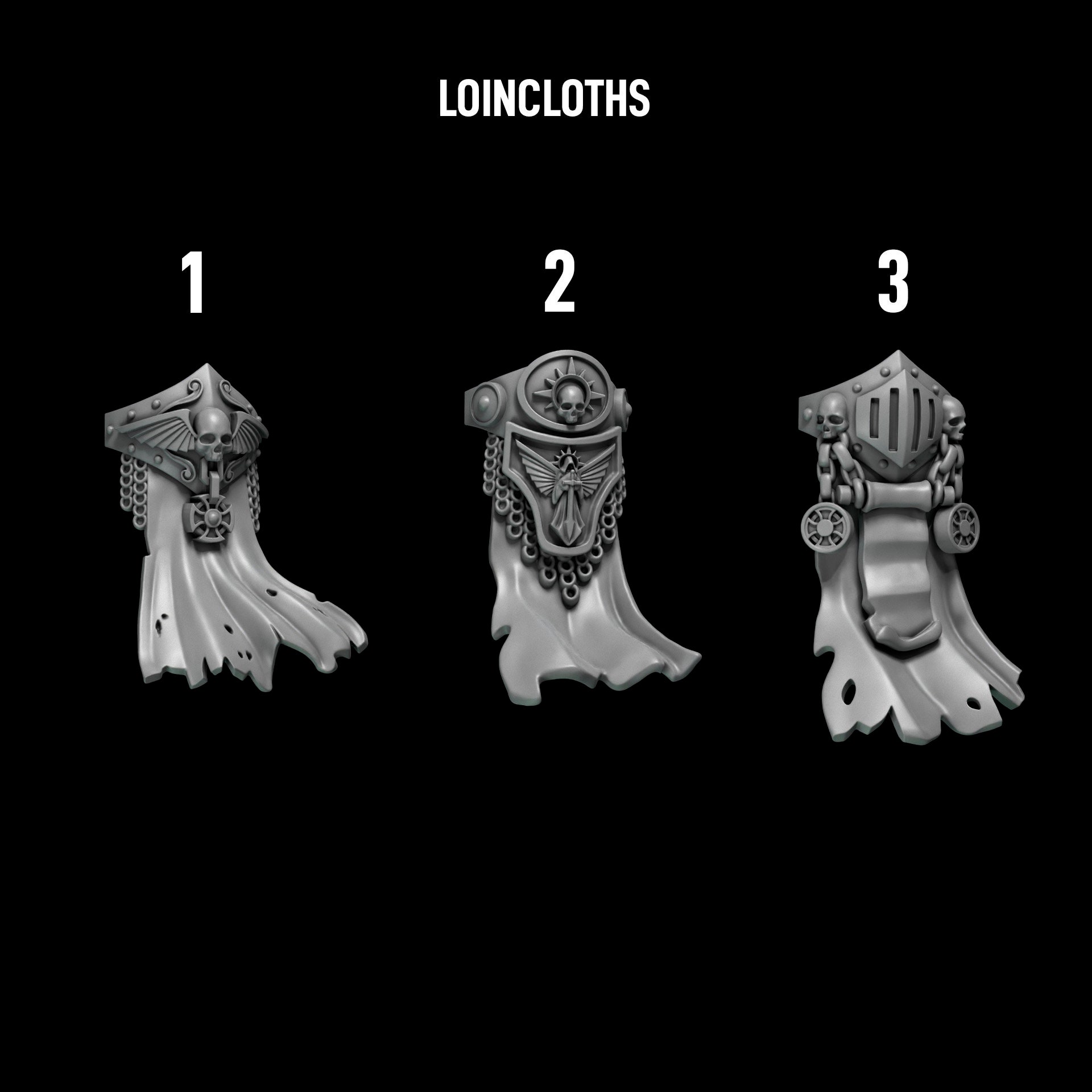 3d Printed Loincloths X 5 Eternal Pilgrims Bits Termi Loincloth Upgrade ...