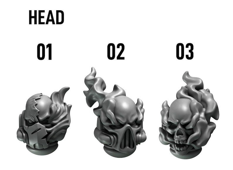 3d Printed Cursed Company Helmets X 12 Prime Scale Flaming Skull Helmet ...