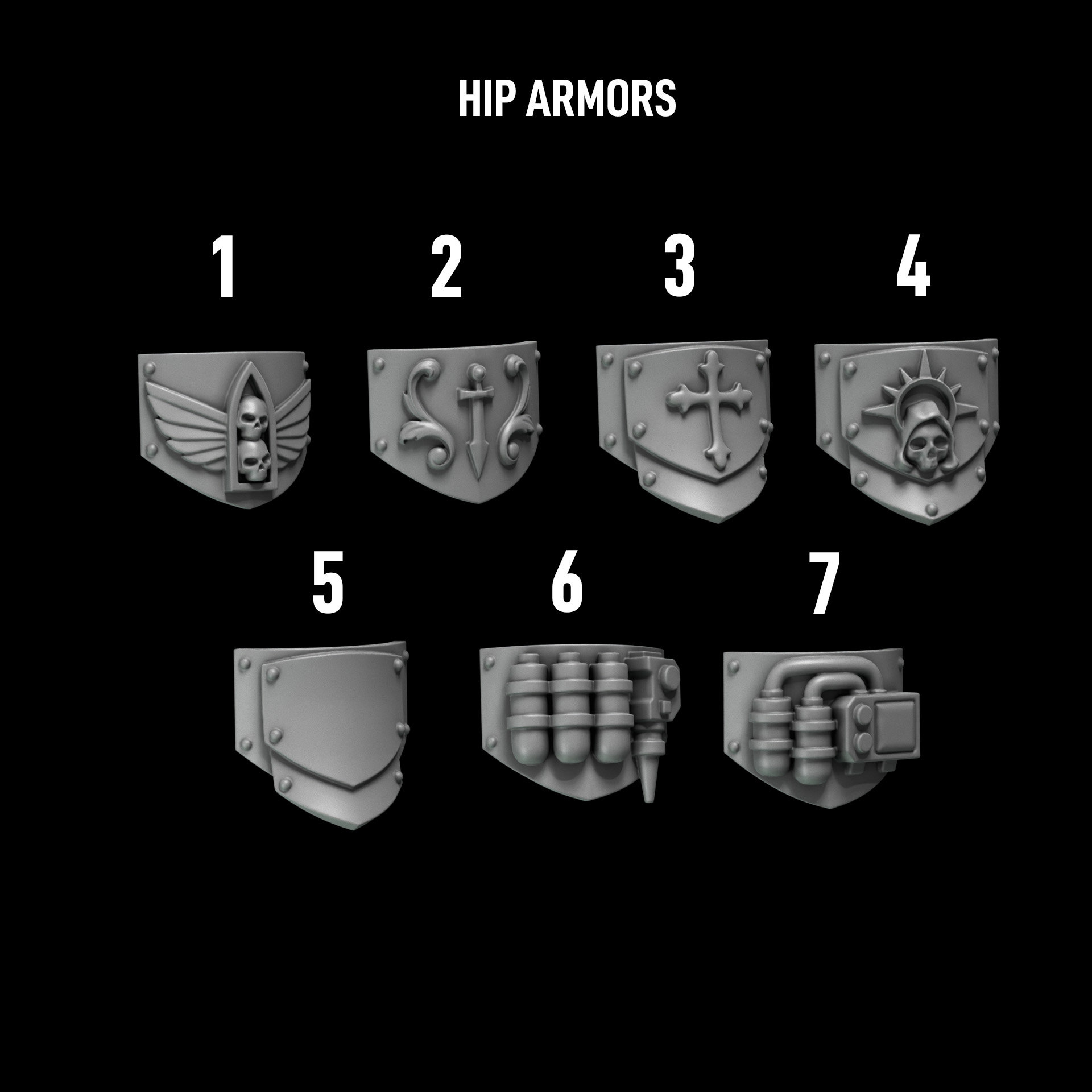 3d Printed Decorations and Hip Armor Eternal Pilgrims Bits Termi Armor ...