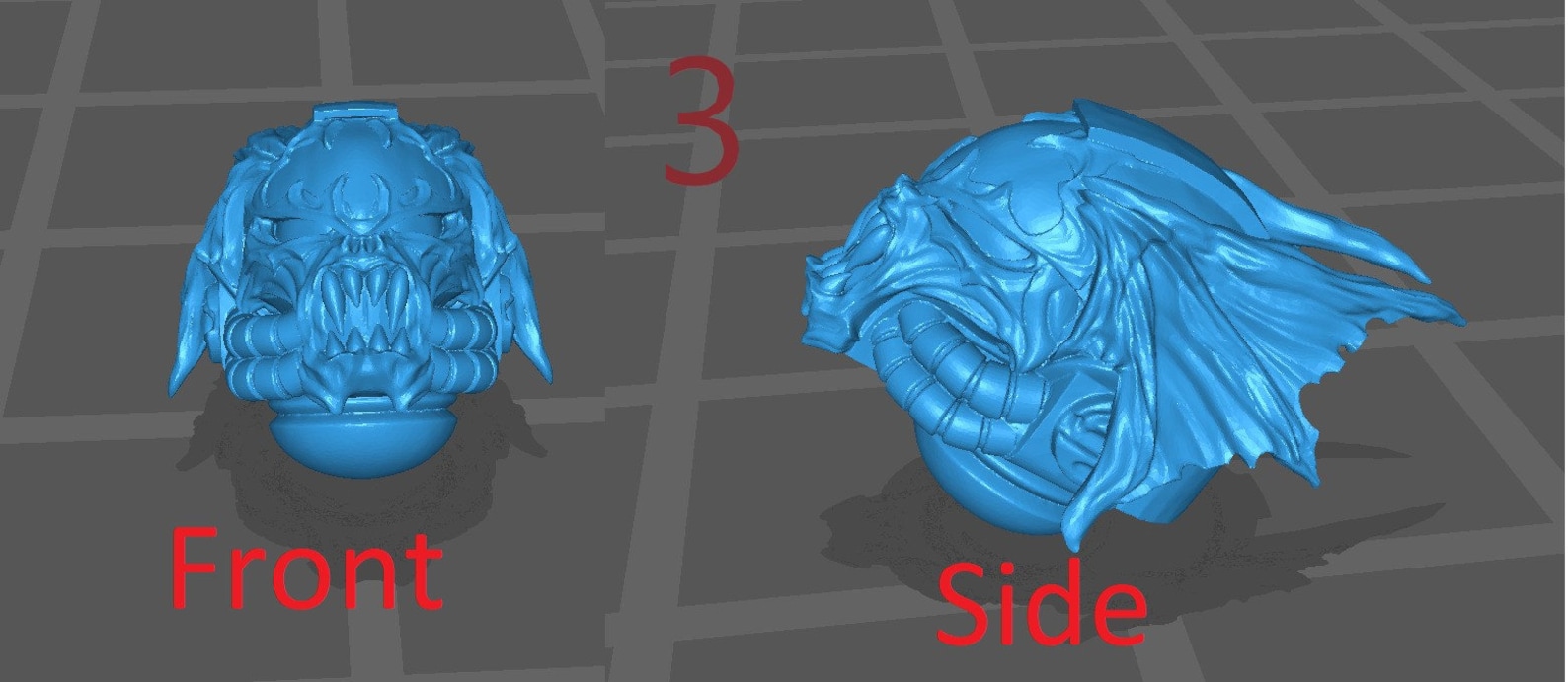3d Printed Helmets Night Hunter Heads Armor Upgrade Bits Terror Night ...