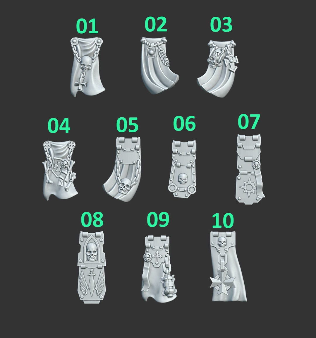 3d Printed Loincloths X10 Eternal Pilgrims Crusader Accessory Armor ...