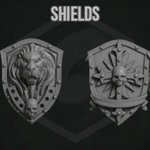 3d Printed Shields X5 Eternal Pilgrims Bits Upgrade Shield Bits Kitbash ...