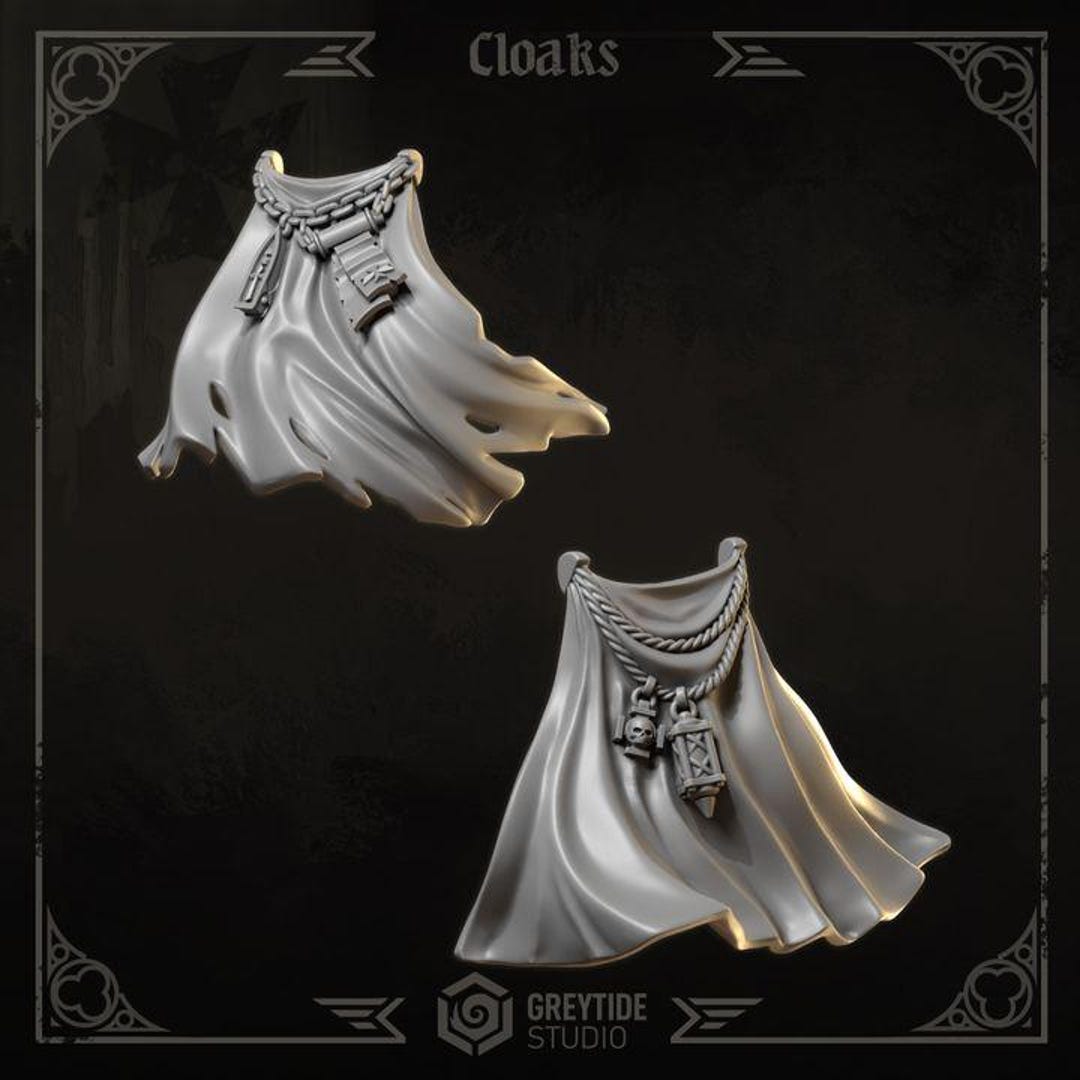 3d Printed Big Cloaks X 5 Eternal Crusader Bits Termi Cloak Upgrade ...