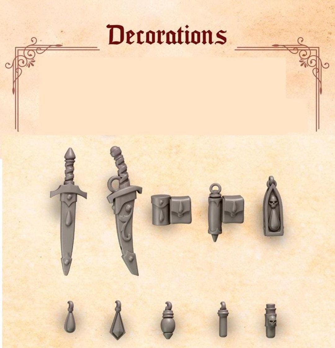 3d Printed Belt Decorations Crimson Lords Angelic Belt Decoration Armor ...