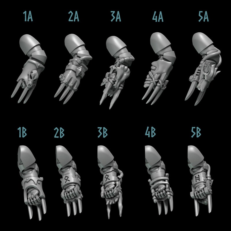 40k Lightning Claws - Etsy