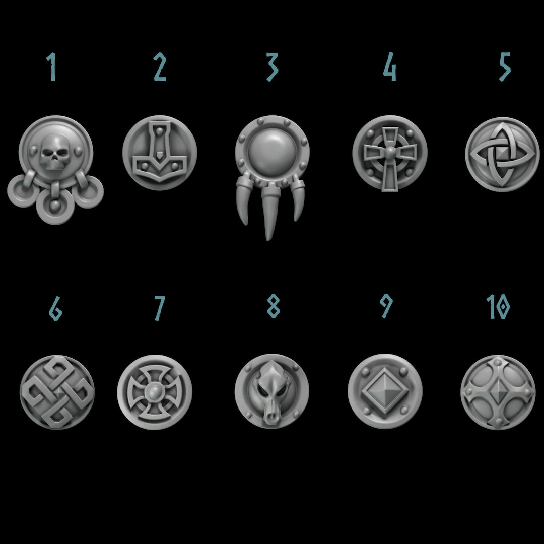 3d Printed Armor Decorations Primal Hounds Wolf Talisman Shoulder ...