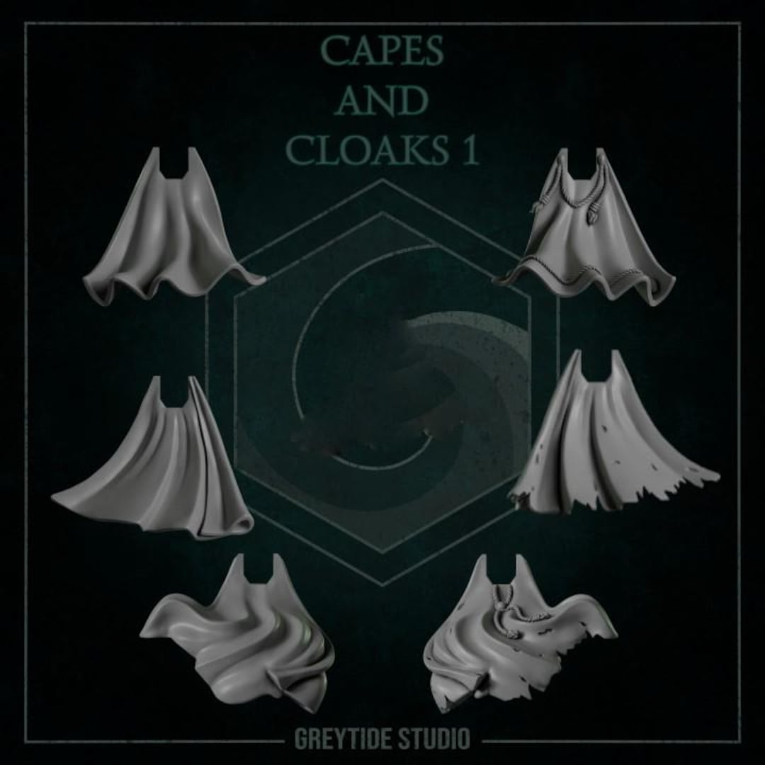 3d Printed Cloaks X5 Eternal Pilgrims Cape Bits Prime Cloak Upgrade ...