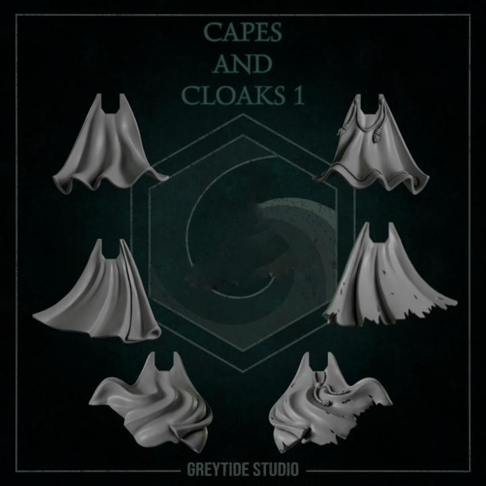 3d Printed Cloaks X5 Eternal Pilgrims Cape Bits Prime Cloak Upgrade ...