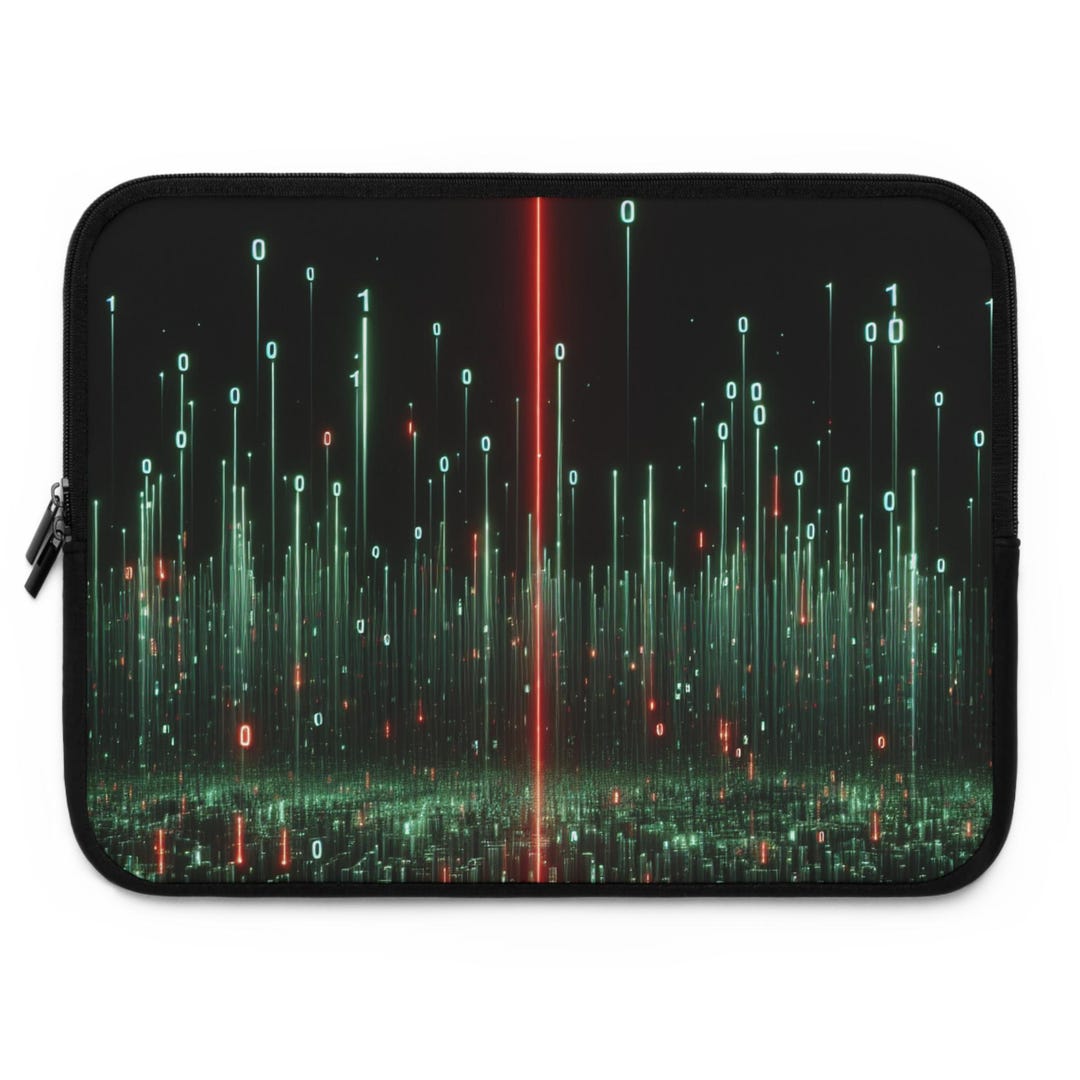 Hacker Laptop Sleeve - Binary Code Design - Gift for Programmers ...