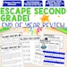 End of Year Space Escape Room | Second Grade Review Activity - Etsy