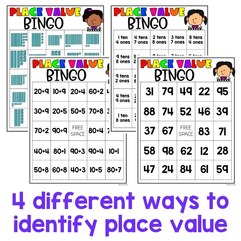 Place Value Bingo Game | Fun and Engaging Base Ten Practice - Etsy