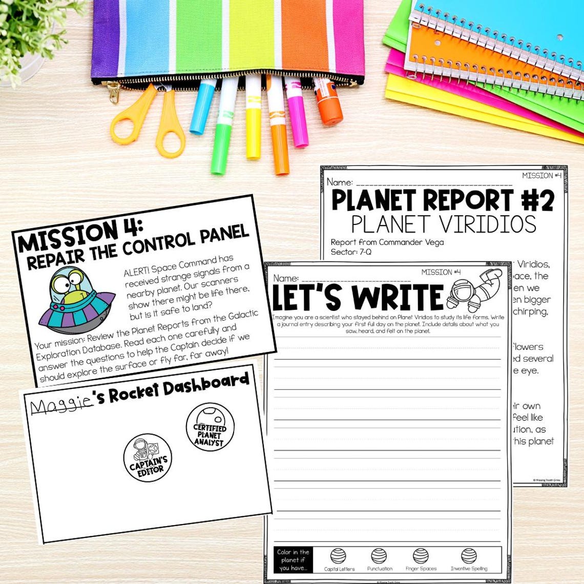 End of Year Space Escape Room | Second Grade Review Activity - Etsy