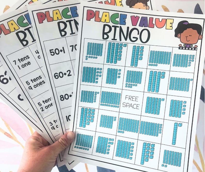 Place Value Bingo Game | Fun and Engaging Base Ten Practice - Etsy