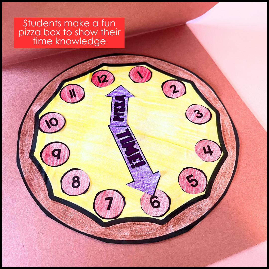 Telling Time Pizza Craft | Math Craft for Kids | Telling Time Activity ...