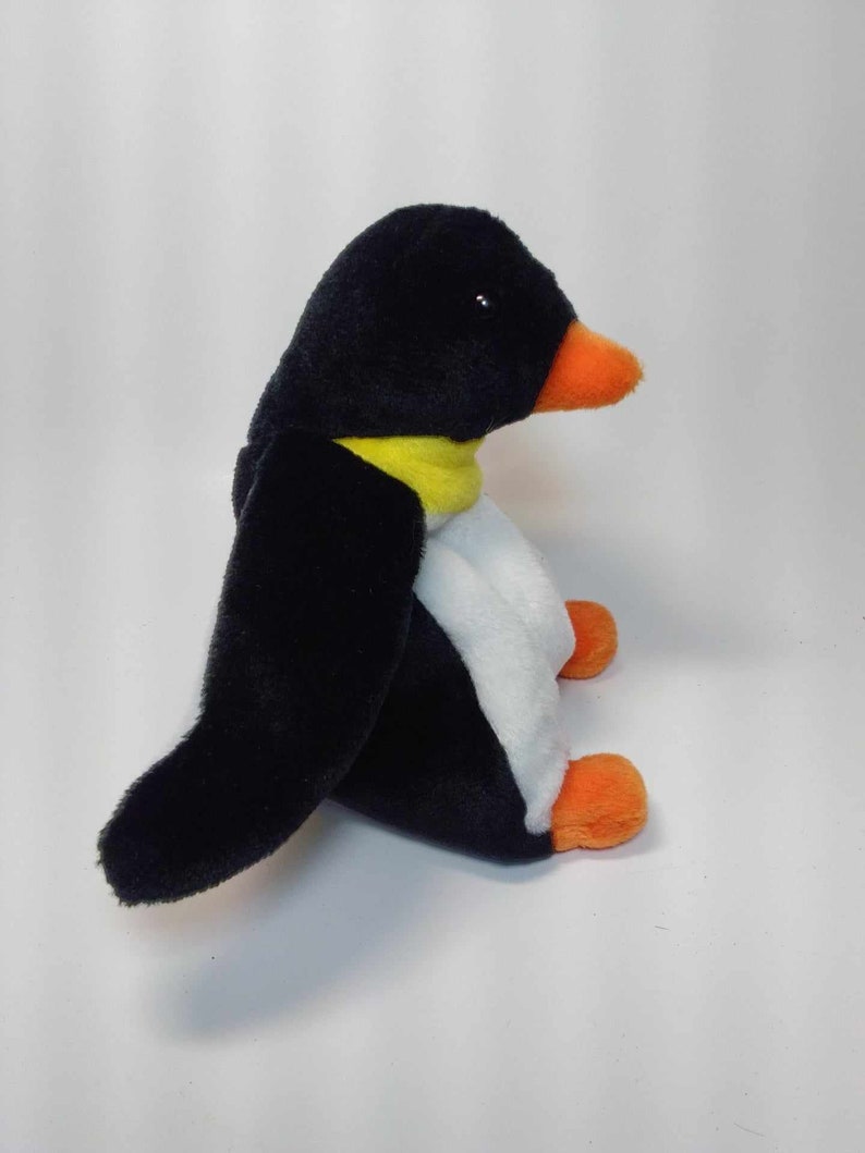 Original Ty Beanie Baby waddle the Penguin, P.V.C. Pellets, Mint ...
