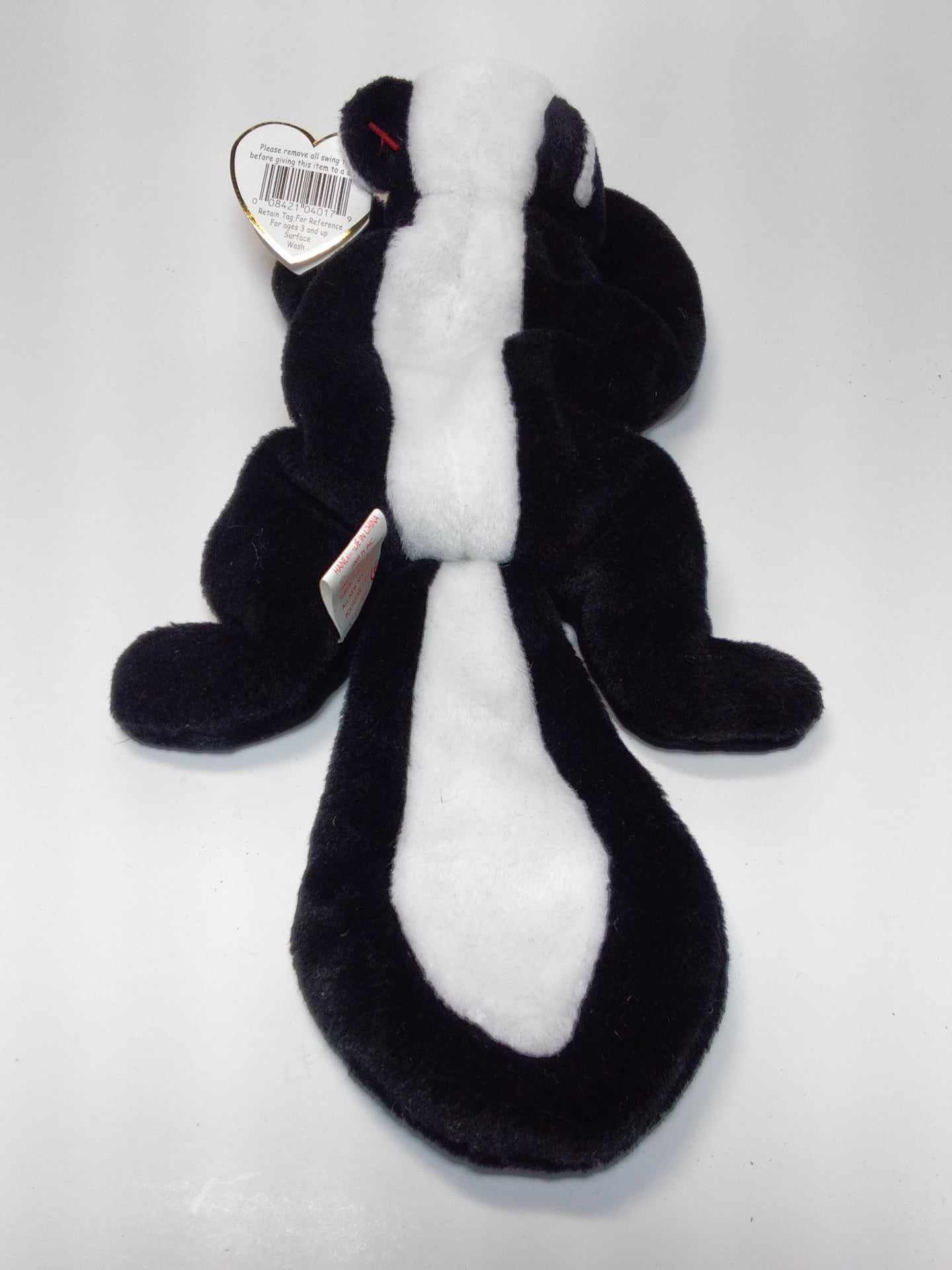 Original Ty Beanie Baby stinky the Skunk 1995, P.V.C. Pellets, MINT ...
