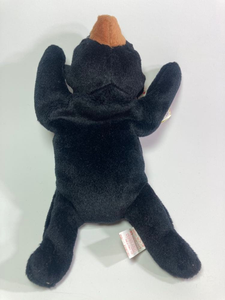 Ultra Rare Ty Beanie Baby " Blackie" Original '93 With Tag Errors, P.V ...