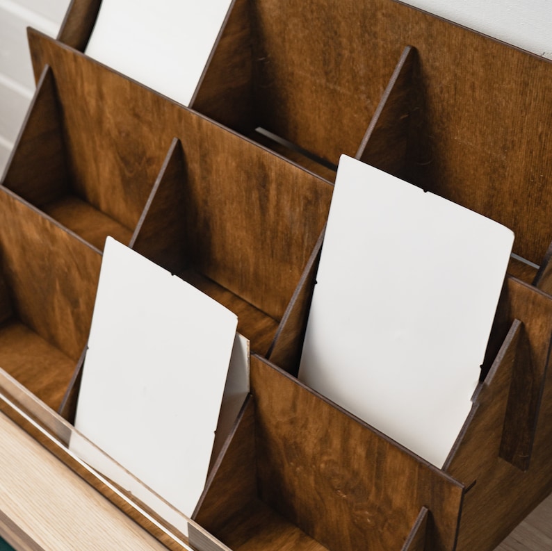 Wood Greeting Card Display, Greeting Card Holder for Retail, Greeting ...