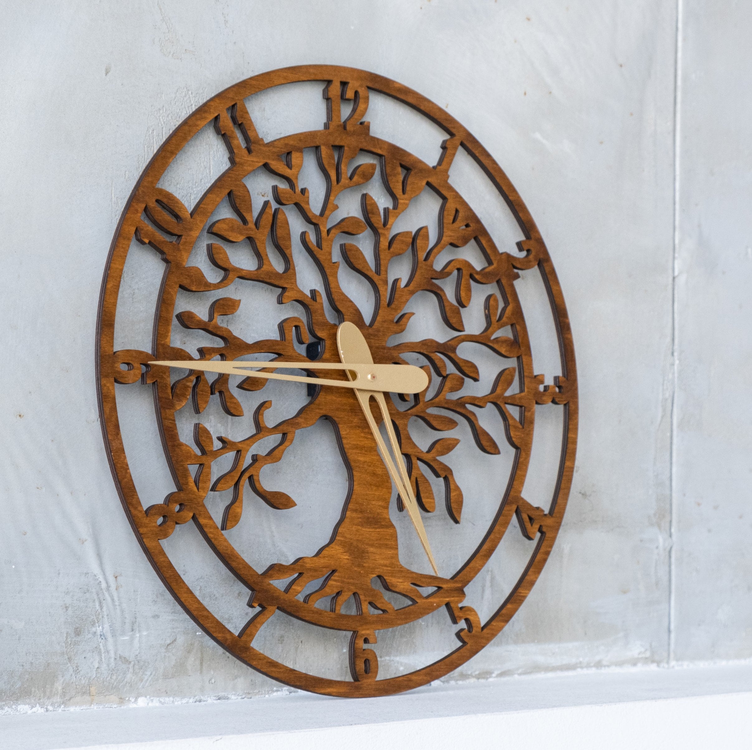 Tree Wall Clock, Tree of Life Wall Clock, Nature Wall Clock, Forest ...
