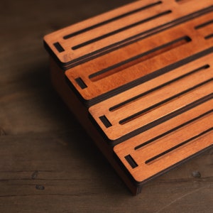 Ring Display Stand, Multiple Ring Holder, Wood Ring Display Case ...