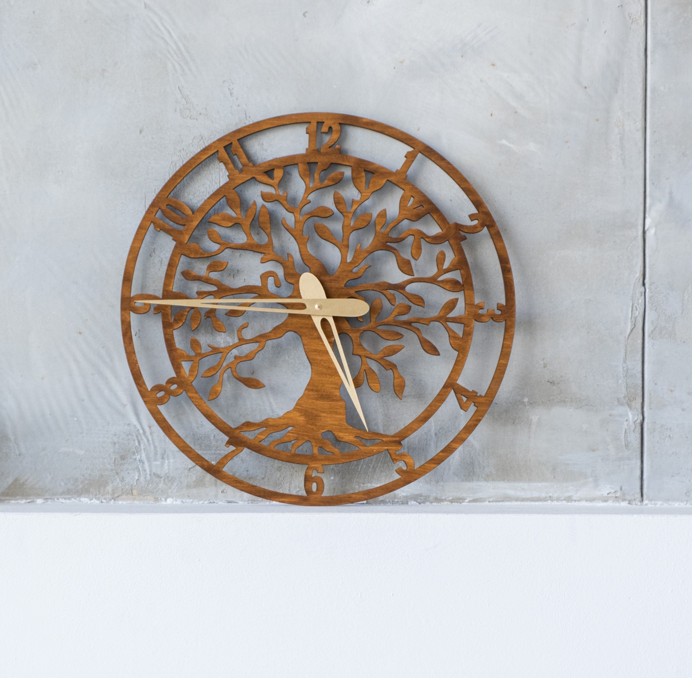 Tree Wall Clock, Tree of Life Wall Clock, Nature Wall Clock, Forest ...