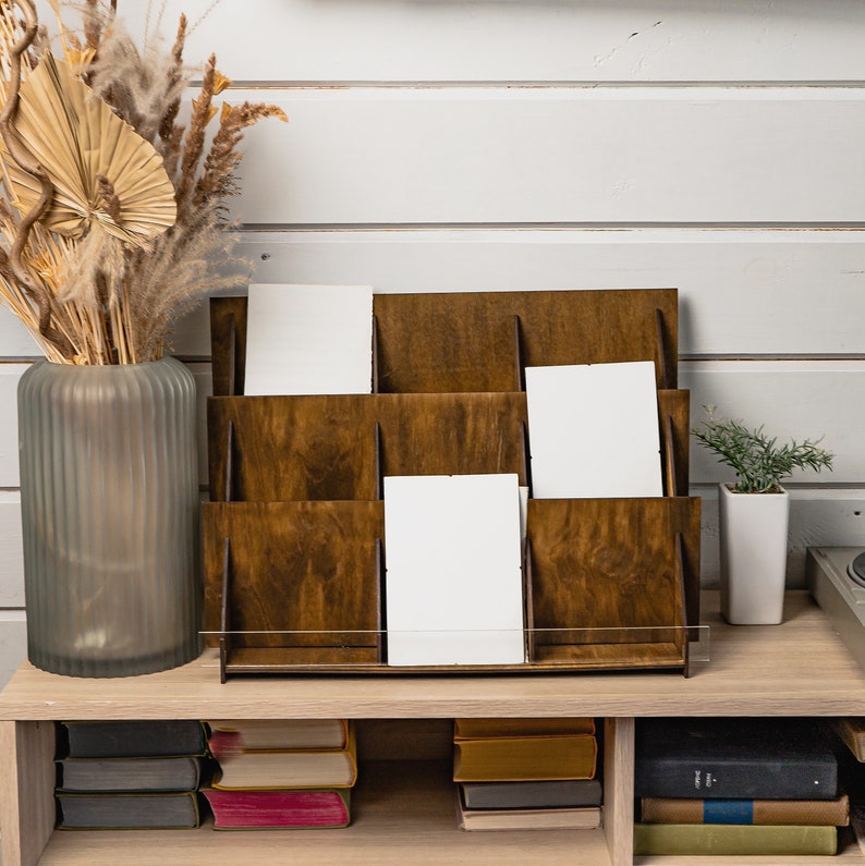 Wood Greeting Card Display, Greeting Card Holder for Retail, Greeting ...