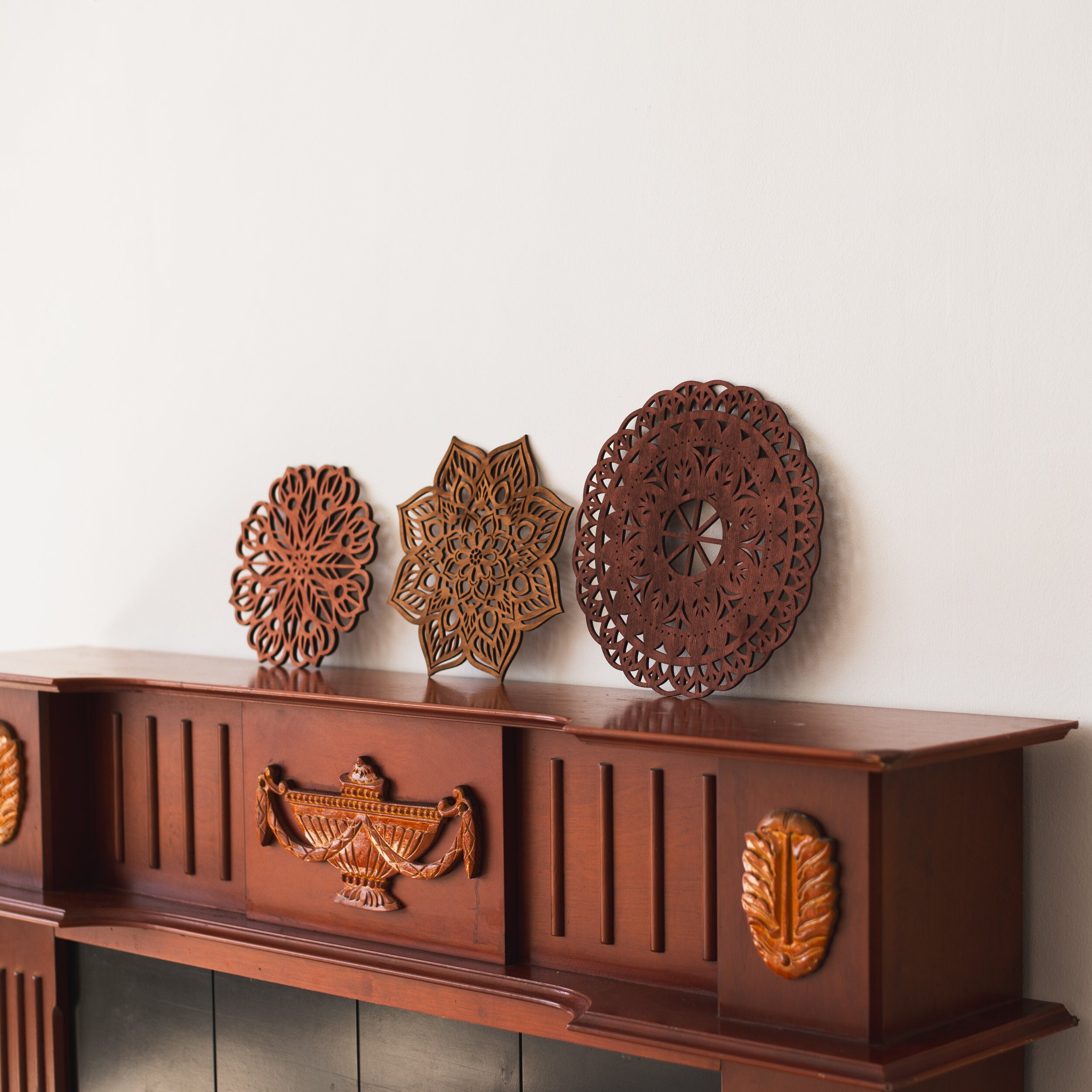 Mandala Wood Wall Art, Mandala Wall Hanging, Mandala Flower Wall Art ...
