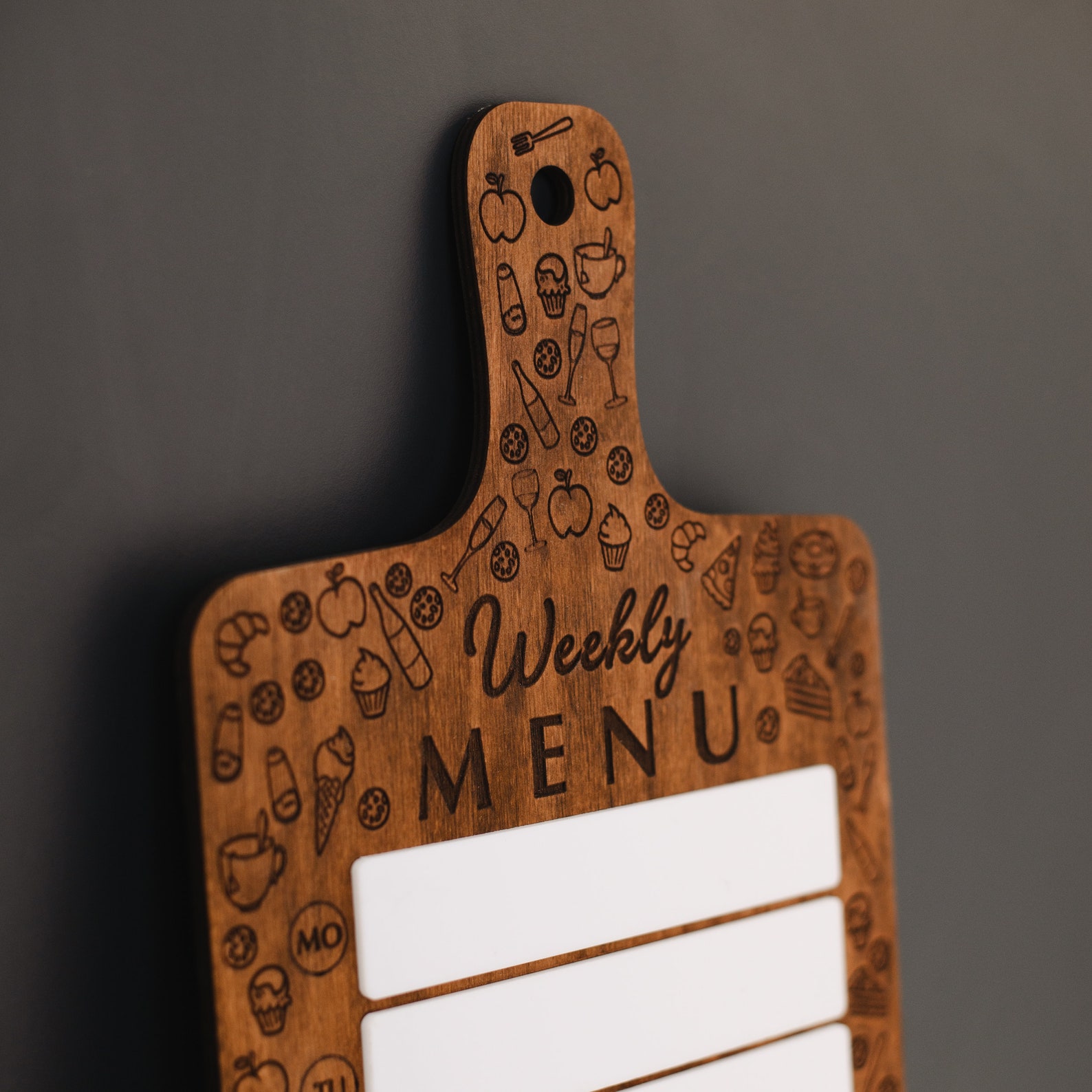 Weekly Menu Board Dry Erase, Weekly Meal Planner, Menu Board for ...