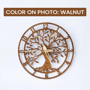 Tree Wall Clock, Tree of Life Wall Clock, Nature Wall Clock, Forest ...