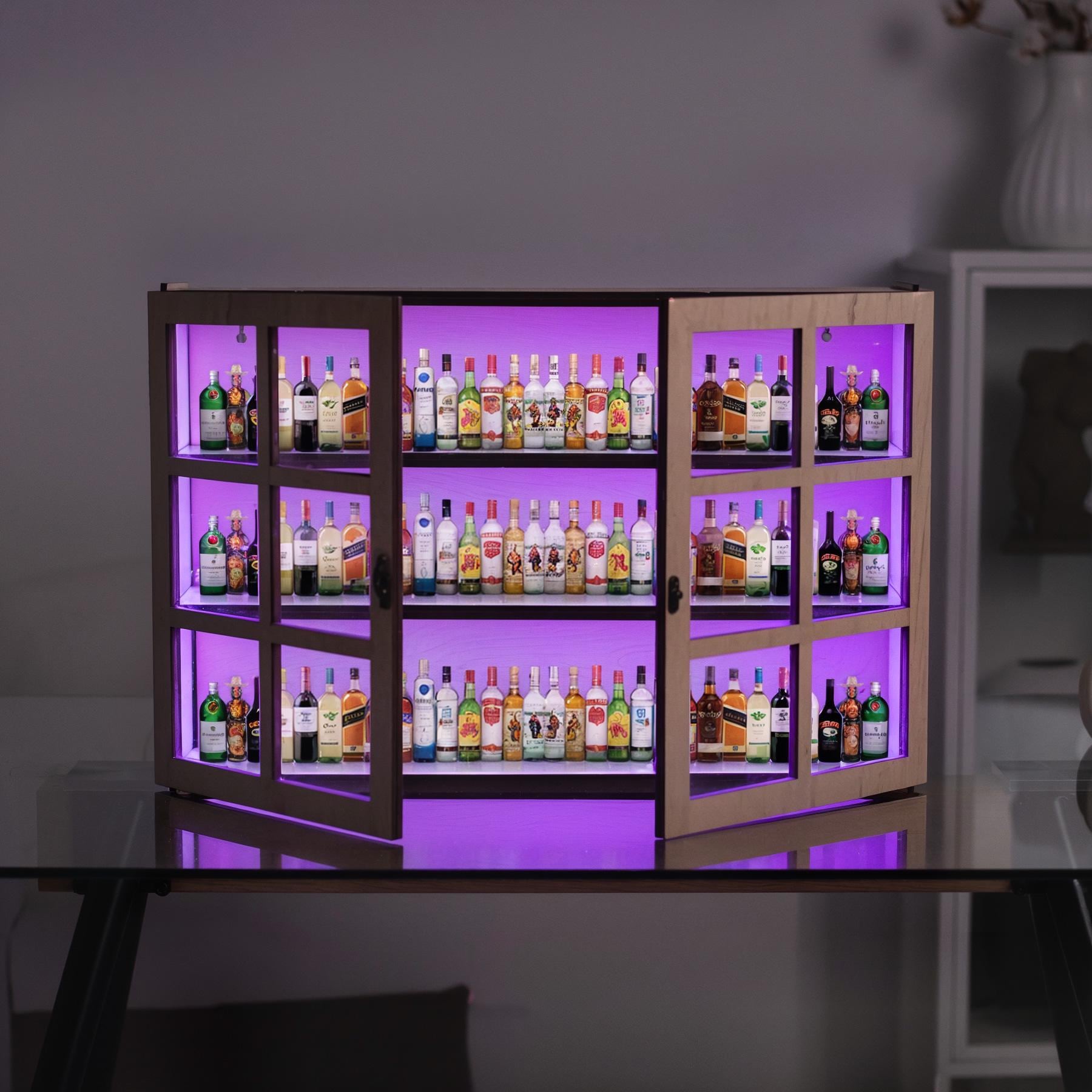 Shot Glass Display Case Wall Mount,shot Glass Display Cabinet,cup ...